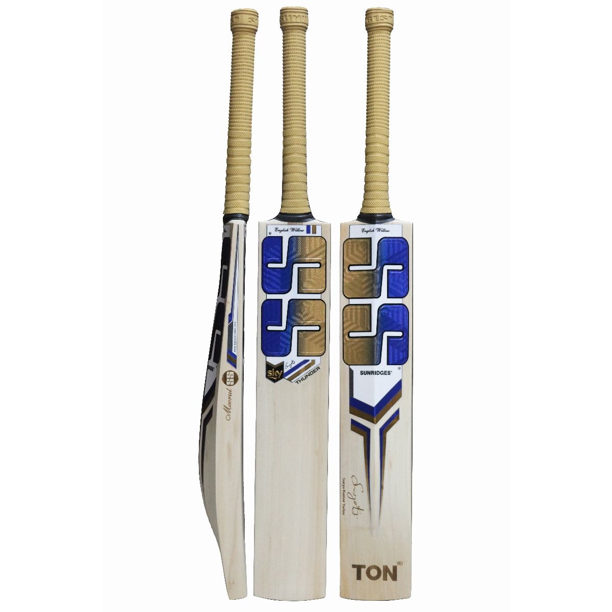 SS Sky Thunder Cricket English Willow Bat – Black Ash Sports